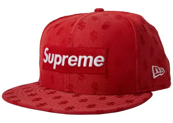 Supreme Monogram Box Logo New Era Cap - Red
