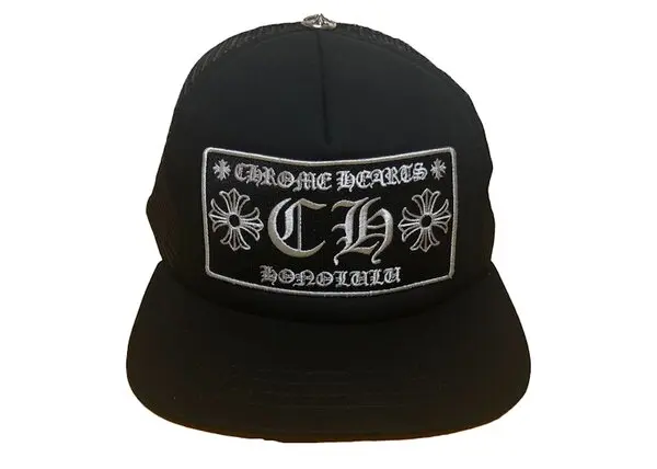 Chrome Hearts Honolulu Exclusive Ch Trucker Hat - Black