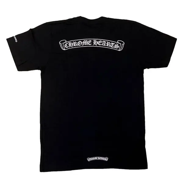 Chrome Hearts Scroll Logo T-shirt - Black
