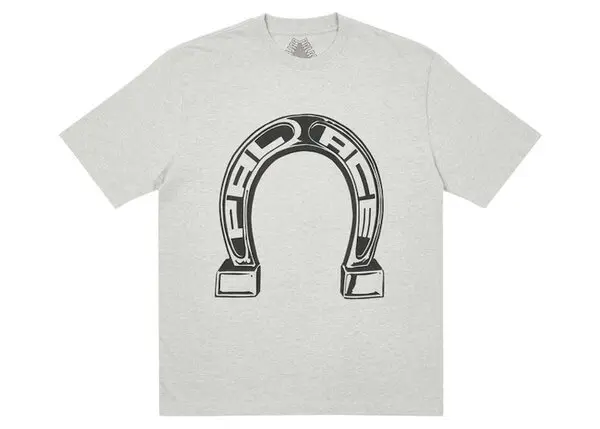PALACE Medium Luck Tee Shirt - Grey Marl