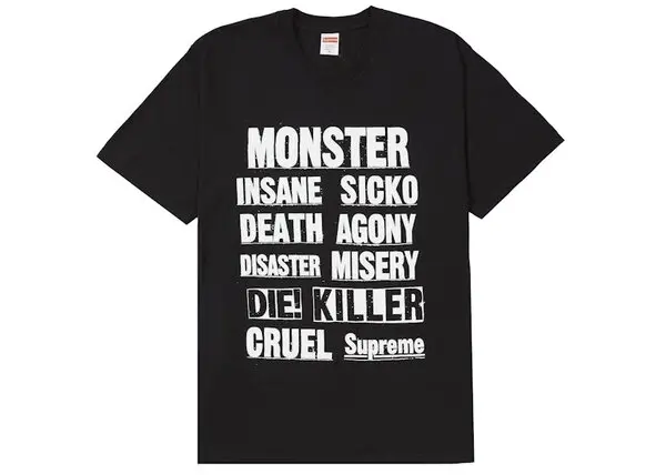 Supreme Monster Tee Shirt - Black