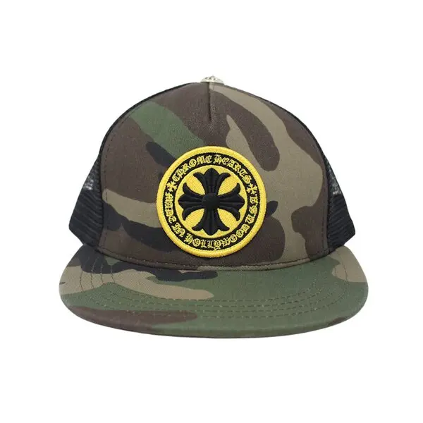 Chrome Hearts Plus Cross Seal Stamp Trucker Hat - Camo