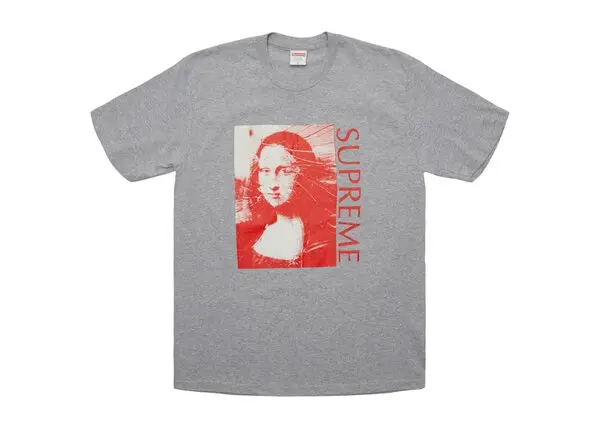 Supreme Mona Lisa Tee Shirt - Heather Grey