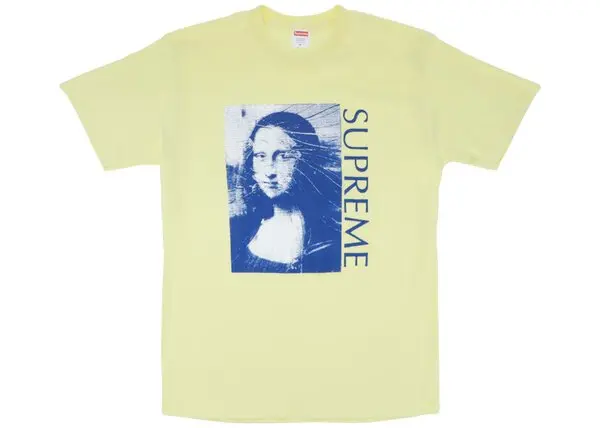 Supreme Mona Lisa Tee Shirt - Pale Yellow