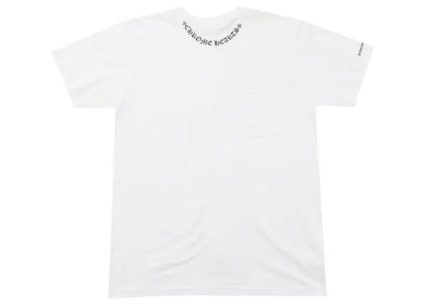 Chrome Hearts Neck Letters Logo T-shirt - White