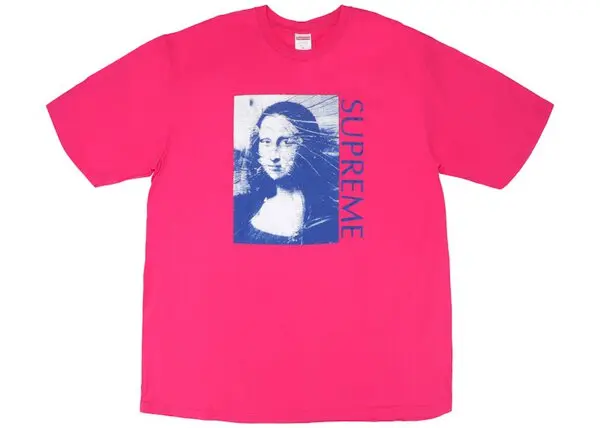 Supreme Mona Lisa Tee Shirt - Hot Pink
