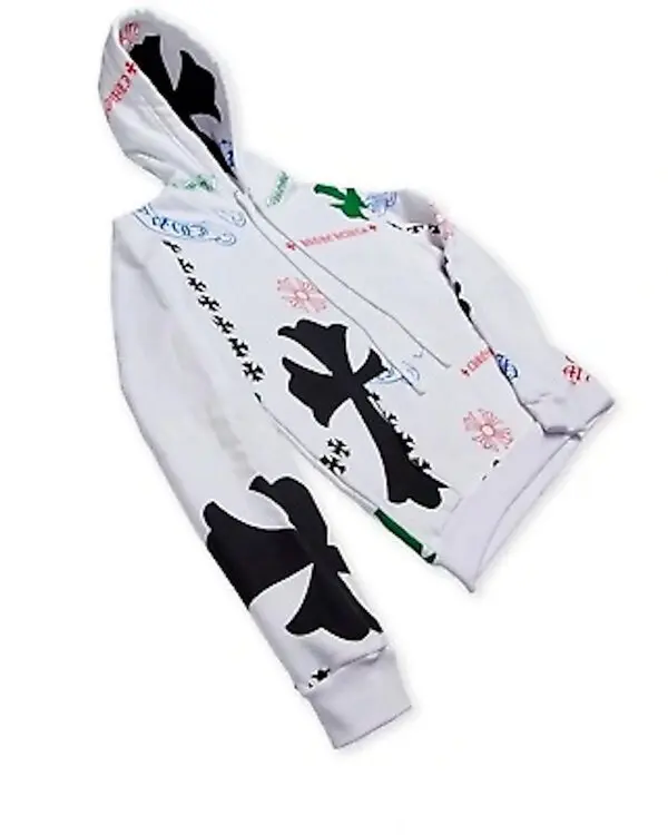 Chrome Hearts Stencil Graphic Hoodie - White