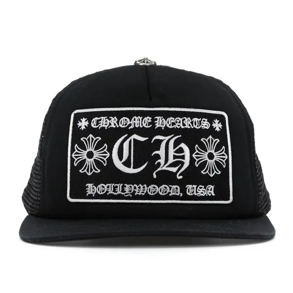 Chrome Hearts Ch Hollywood Trucker Hat - Black