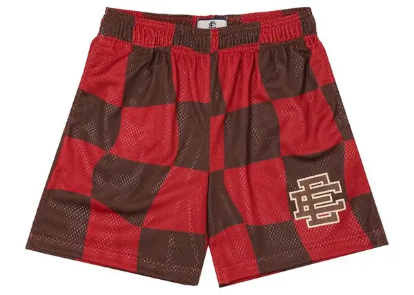 ERIC EMANUEL Ee Basic Short - Red Chocolate Wavy Flag