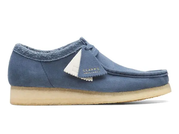 Clarks Wallabee Suede Loafers - Blue/blue Suede