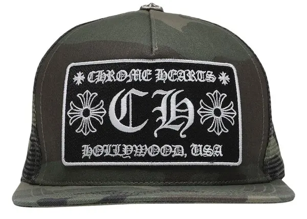 Chrome Hearts Ch Hollywood Trucker Hat - Camo