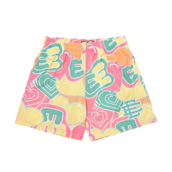ERIC EMANUEL Ee Basic Short" Printed Mesh Shorts - Green Heart