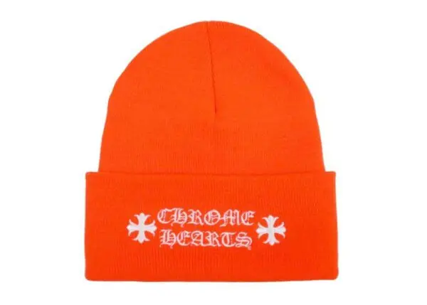 Chrome Hearts Logo Beanie - Safety Orange