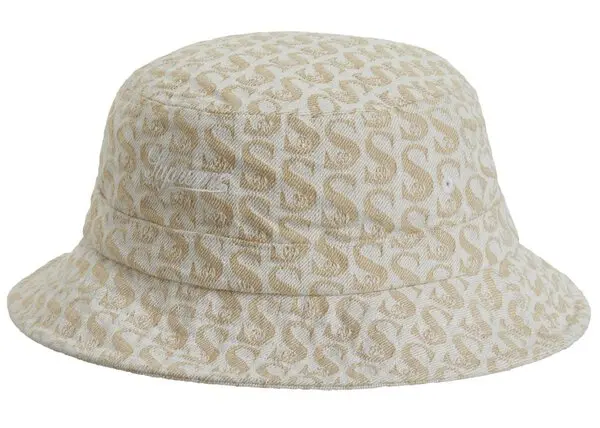 Supreme Monogram Denim Crusher Hat - Tan