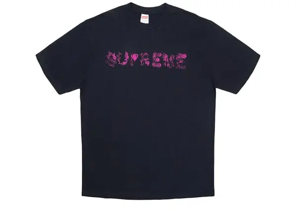 Supreme Morph Tee Shirt - Navy Blue