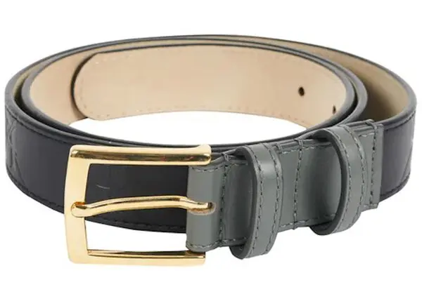 PALACE Palmgram Leather Belt - Midnight Blue