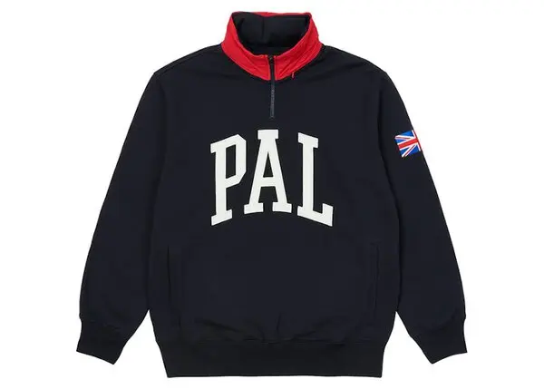 PALACE Pal Gb 1/4 Zip - Navy Blue