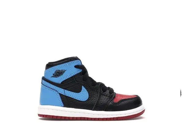 JORDAN 1 Retro High Nc To Chi Leather Td - Black/dark Powder Blue/gym Red