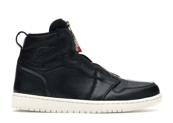 JORDAN 1 Retro High Zip Sneakers - Black/sail/university Red