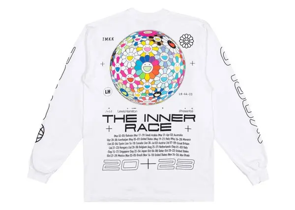 Takashi Murakami 44 World Tour Long Sleeve T-Shirt - White