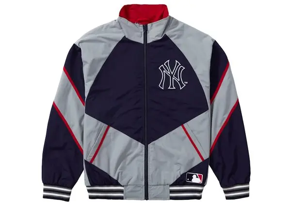 Supreme X New York Yankees Track Jacket - Navy Blue