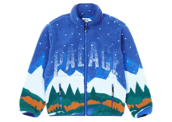 PALACE Peak Funnel Fleece - Blue