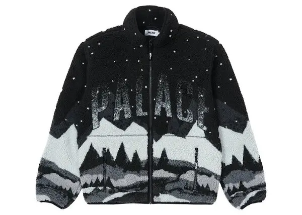PALACE Peak Funnel Fleece - Black