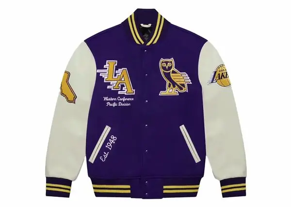 OVO X Nba Lakers Varsity Jacket