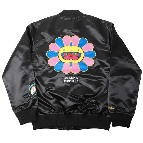 TAKASHI MURAKAMI Complexcon X La Lakers M&n Satin Jacket - Black