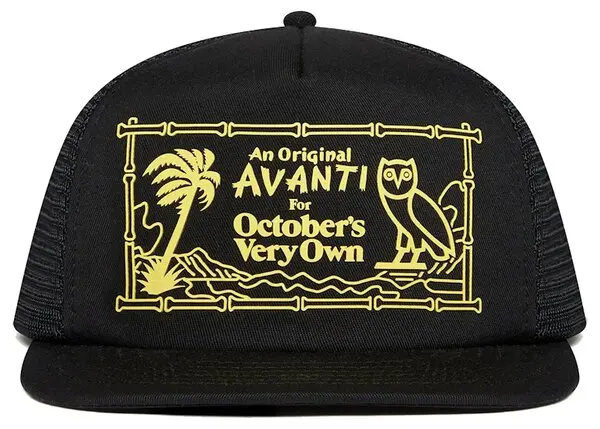 OVO X Avanti Trucker Cap - Black