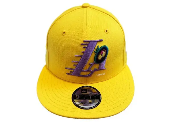 TAKASHI MURAKAMI Complexcon X Los Angeles Lakers Cap - Gold