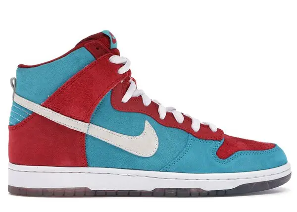 Nike Dunk High Sneakers - Varsity Red/white