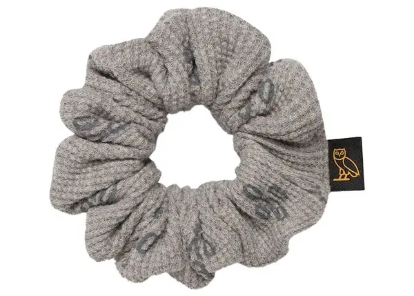 OVO Waffle Scrunchie - Heather Grey