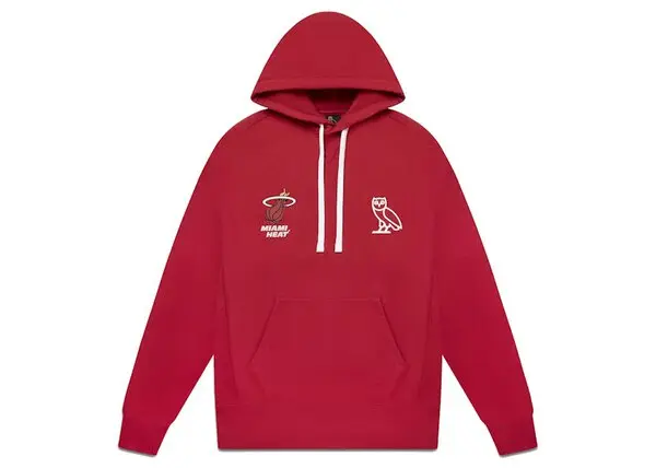 OVO X Nba Heat Hoodie - Red