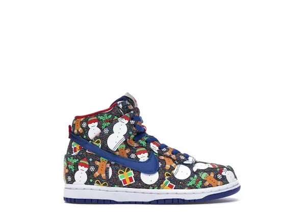 Nike Dunk High Concepts Ugly Christmas Sweater - Blue Ribbon/atom Red