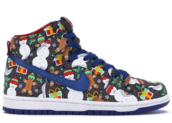 Nike Dunk High Concepts Ugly Christmas Sweater - Blue Ribbon/atom Red