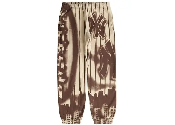 Supreme X New York Yankees Airbrush Sweatpant - Clay