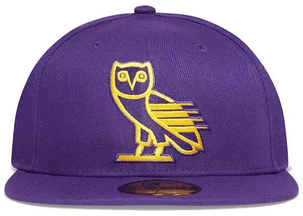 OVO X Nba Lakers New Era 59fifty Fitted Hat - Purple