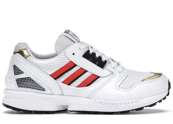 Adidas Zx 8000 Olympic Sneakers - Cloud White/hione-colorres Red/core Black