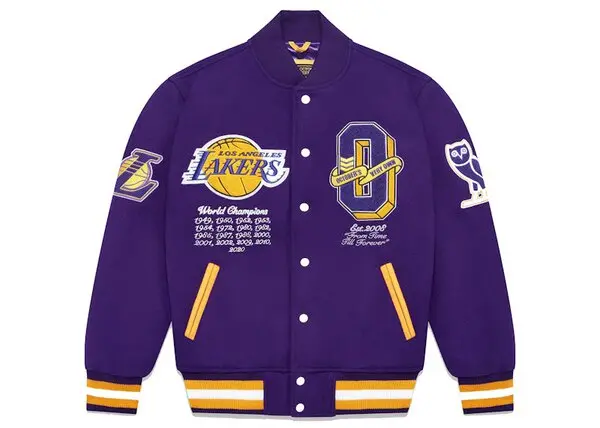 OVO X Nba Lakers Varsity Jacket