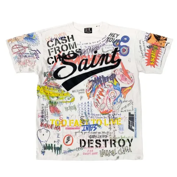TAKASHI MURAKAMI X Saint M×××××× Graphic Tee Shirt