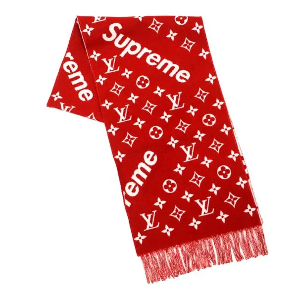 Supreme X Louis Vuitton Monogram Scarf - Red