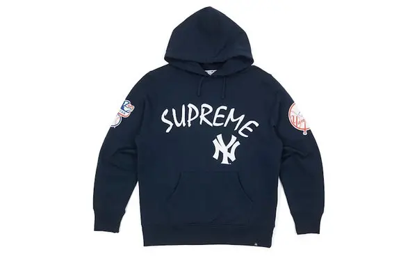 Supreme Yankees Hooded Sweatshirt - Navy Blue