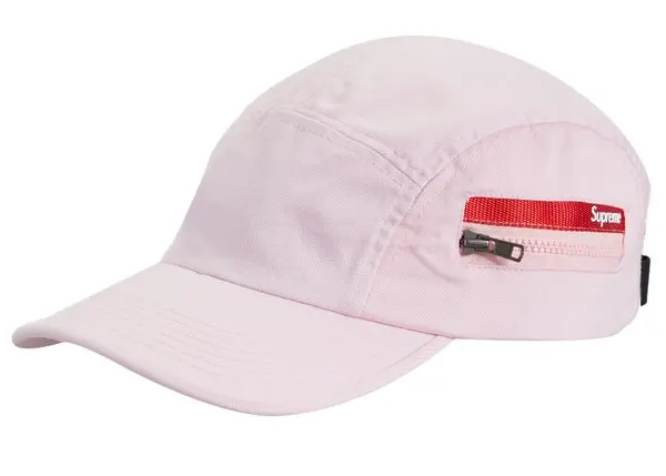 Supreme Zip Pocket Camp Cap - Pink