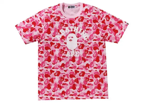 A BATHING APE Abc Camo College Tee Shirt