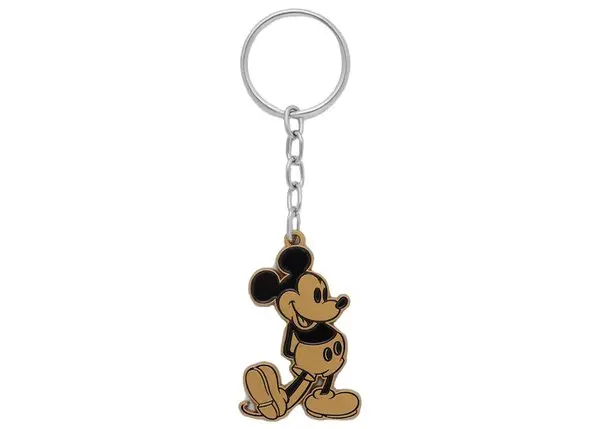 OVO X Disney Classic Mickey Keychain - Black/gold
