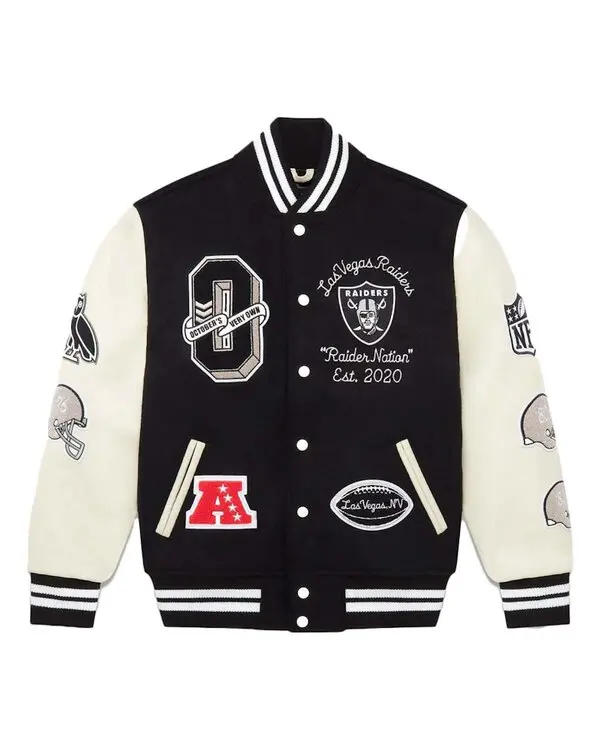 OVO X Nfl Las Vegas Raiders Varsity Jacket