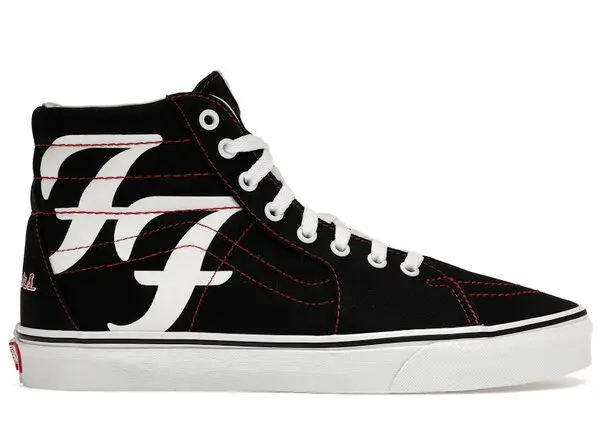 VANS Sk8-hi Foo Fighters 25th Anniversary Sneakers - Black/white/red