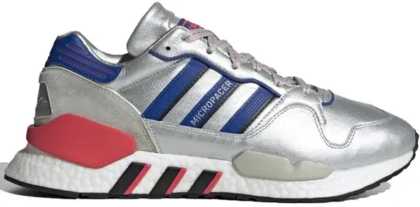 Adidas Zx 930 Eqt Micropacer Sneakers - Silver Metallic/powder Blue/shock Red