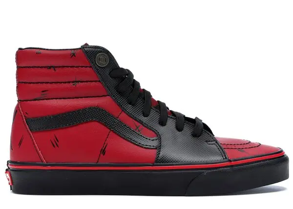 VANS Sk8 Hi Marvel Deadpool Sneakers - Red/black